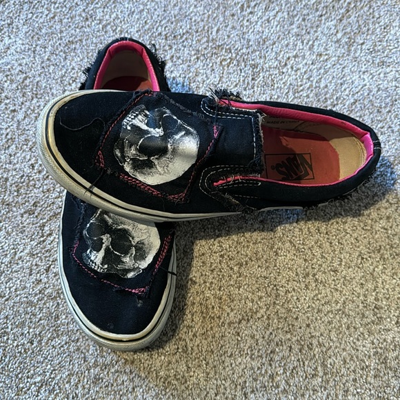Vans | Shoes | Vintage Vans With Skull | Poshmark